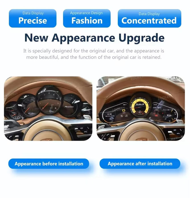 Omnitek Car Digital Dash Speedometer LCD Instrument Digital Cluster fo