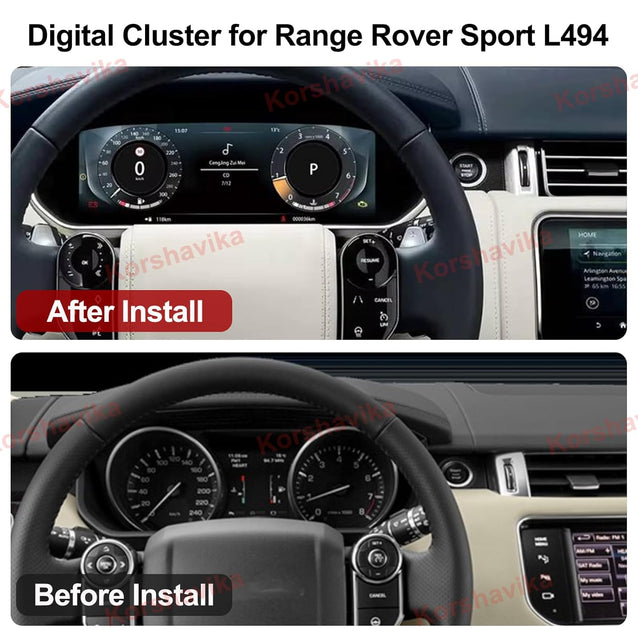Omnitek 12.3 inch Car LCD Digital Cluster for Land Rover Discovery 4 L