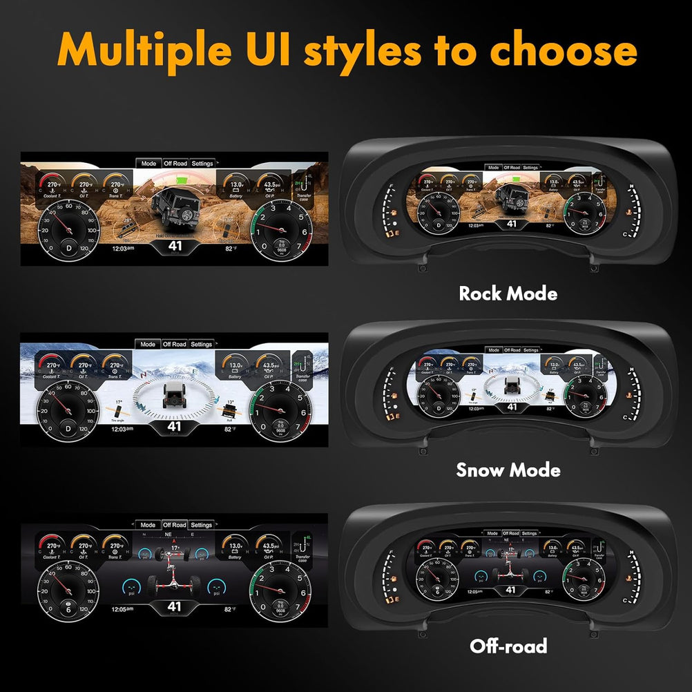 Omnitek Digital Instrument Cluster Display, 12.3”HD Screen 1920 * 720