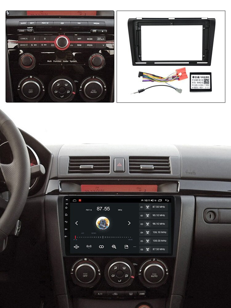 Android Car Radio Stereo Multimedia Dashboard Fascia Panel Frame Kit W ...