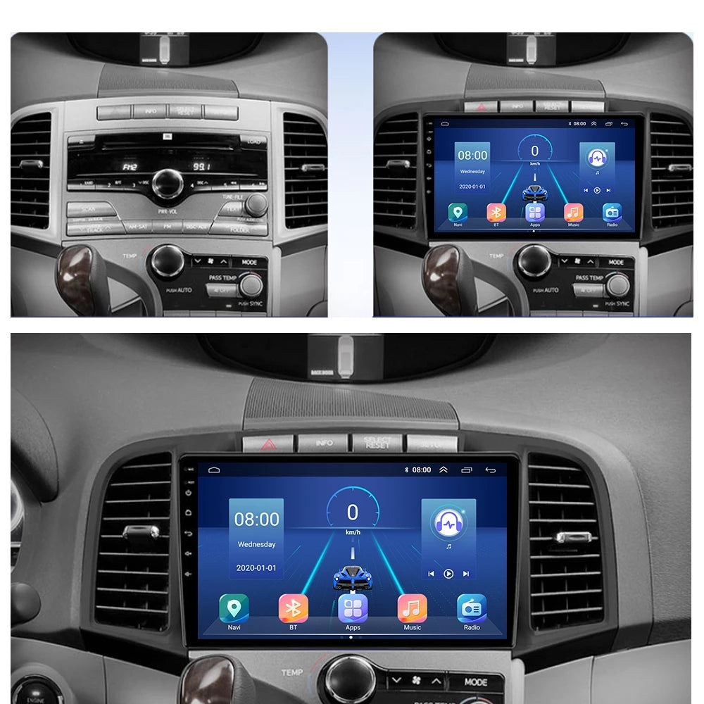 OMNITEK For Toyota Venza 2008-2016 Car Radio Android 10 4G WIFI GPS Na ...
